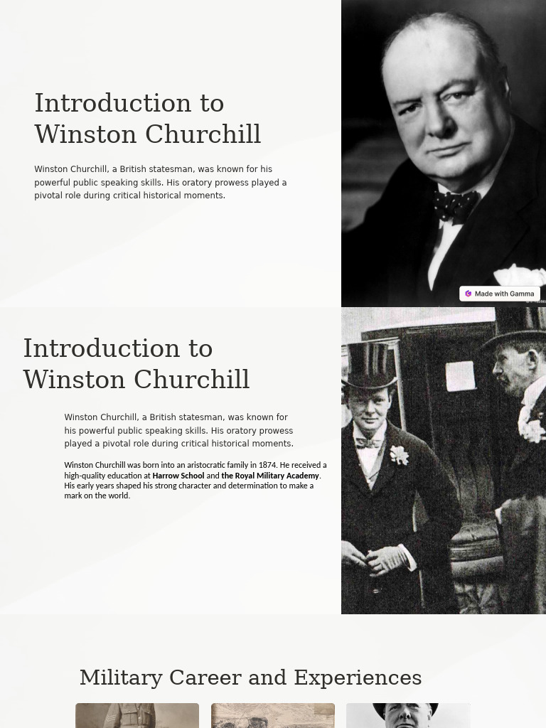 Introduction To Winston Churchill | PDF