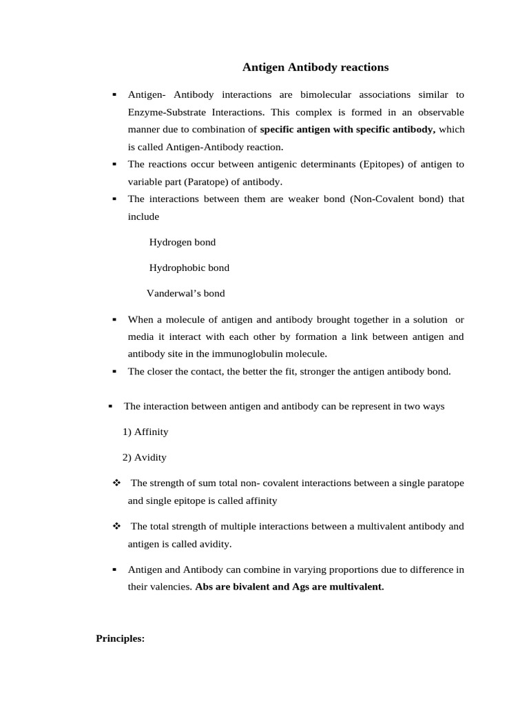 Ag-Ab Reactions | PDF