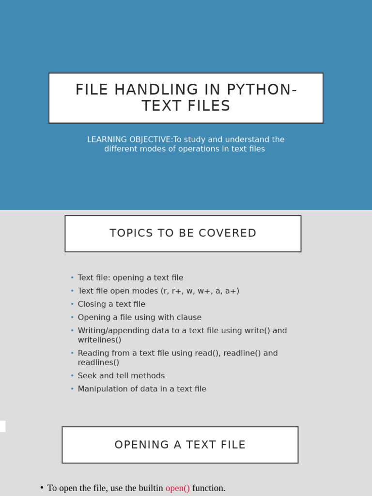 File Handling in Python 1713867132 | PDF