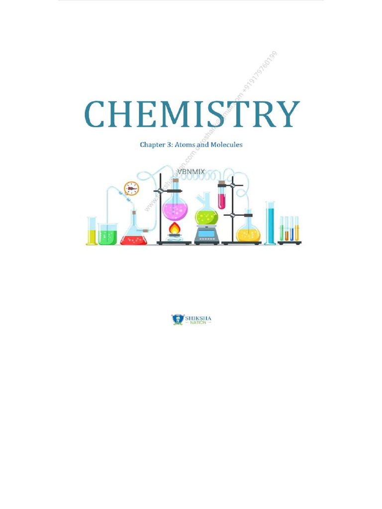 Chemistry CH - 3 | PDF