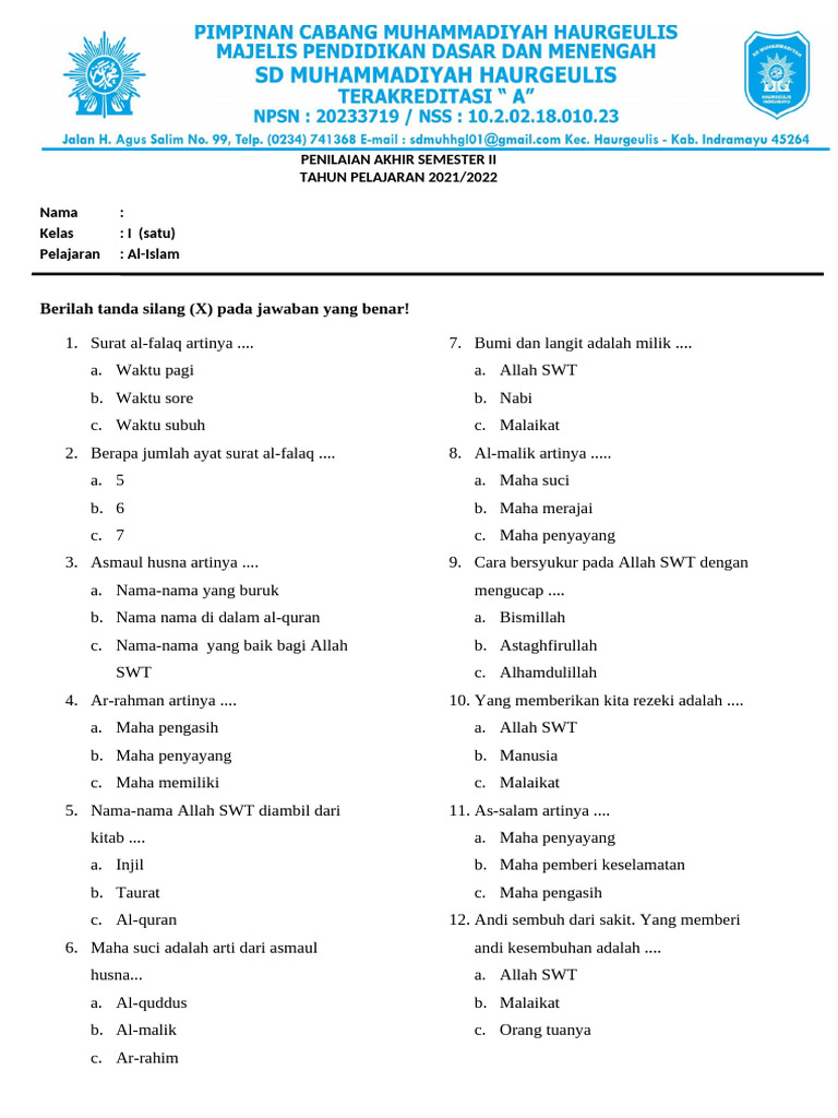 Pat Al-Islam 2022 | PDF