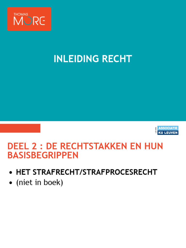 Deel 3 Strafrecht en Strafprocesrecht | PDF