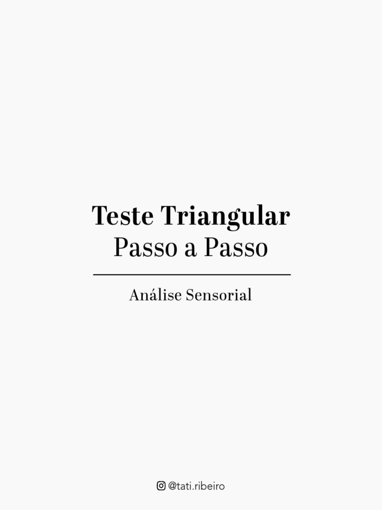 Material Tati Ribeiro (2024) - Teste Triangular - Passo A Passo - 8p | PDF