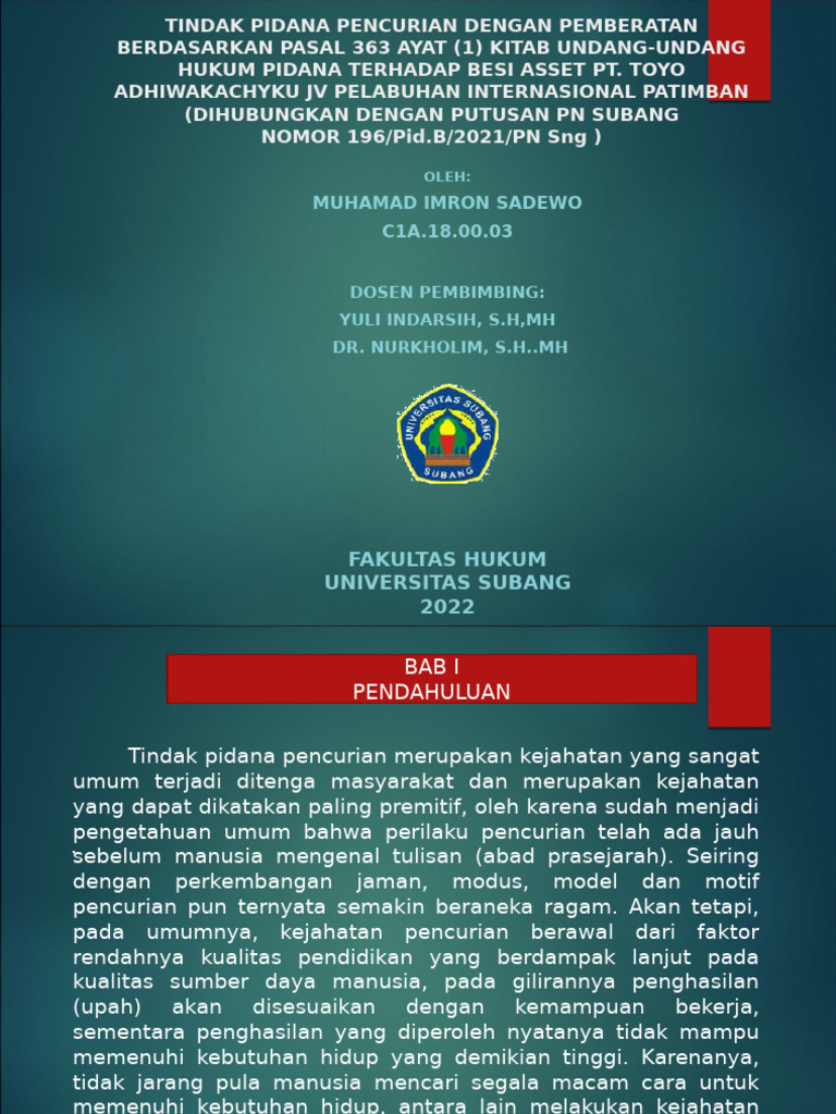 Sidang Skripsi PPT Salinan | PDF