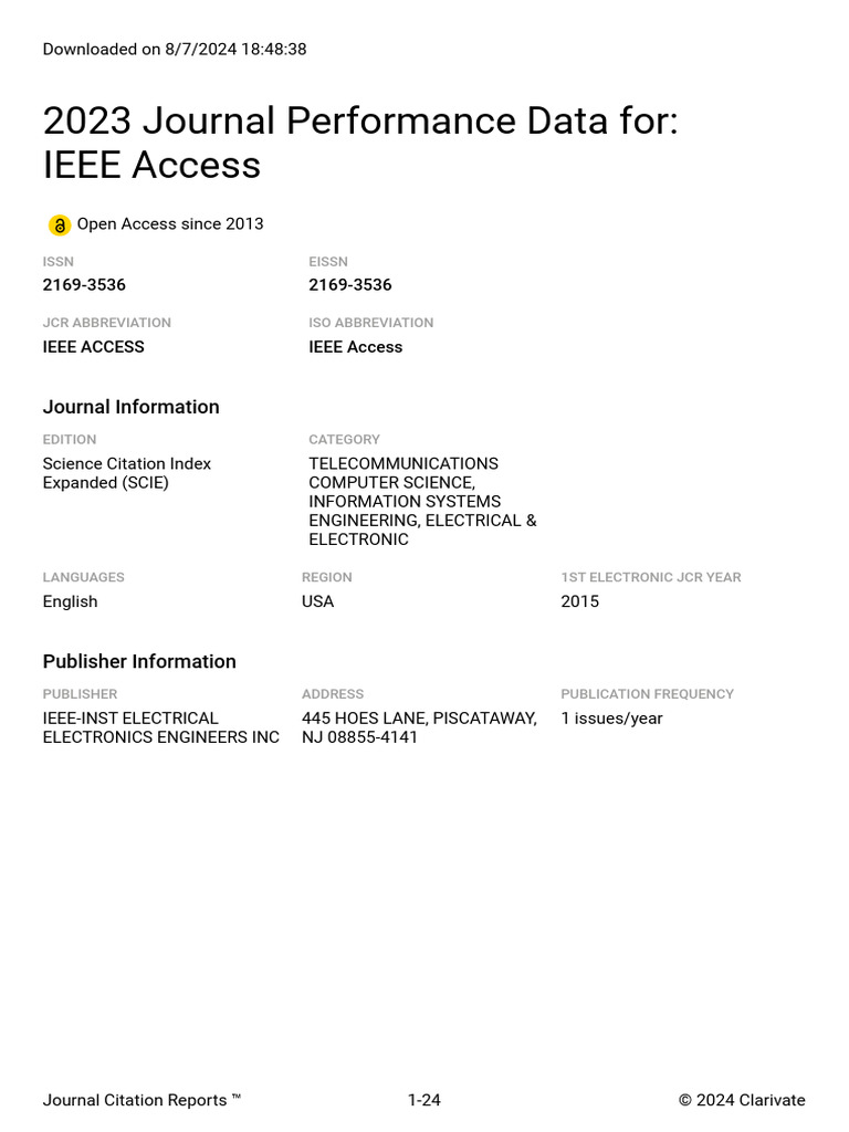 JCR - Ieee Access - 2023 | PDF
