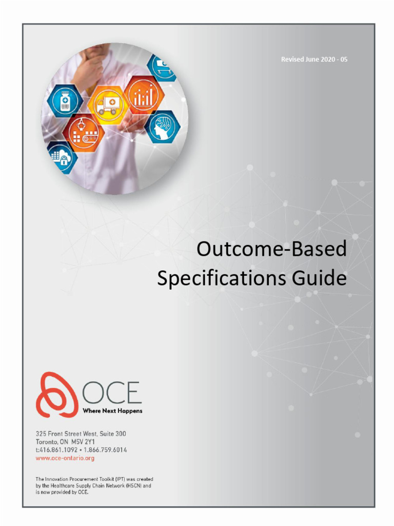 05 Oce Ipt Outcome Based Specifications Guide June 2020 | PDF