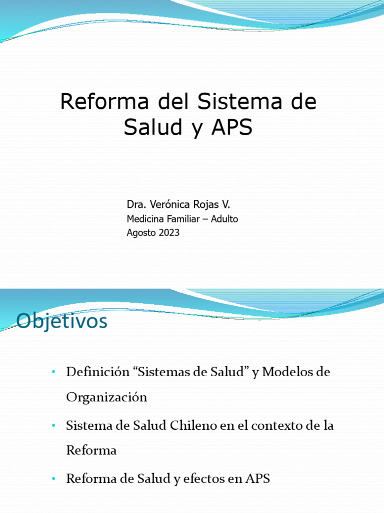 Clase 2 Reforma Sistema de Salud y APS | PDF