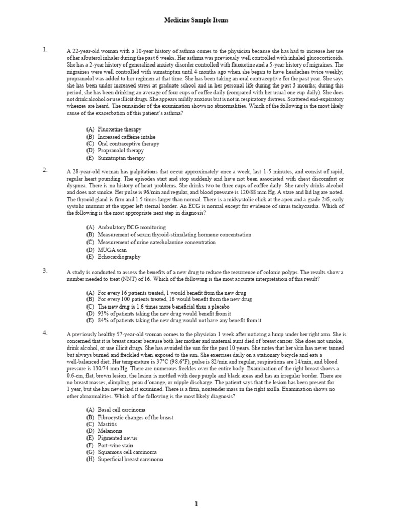 Medicine Sample Items | PDF