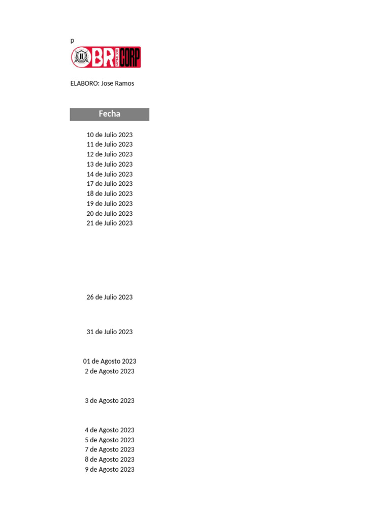 Bitacora Gcia de Calidad | PDF