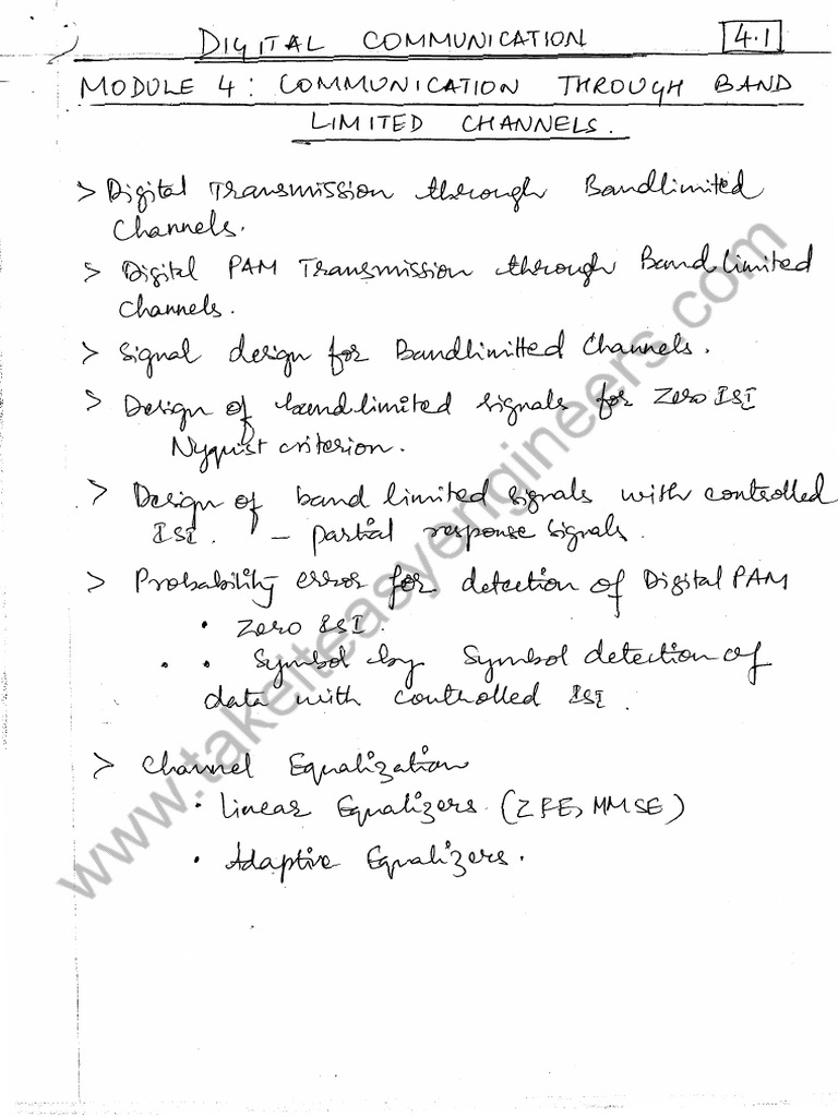 Digital Communication Module4 | PDF