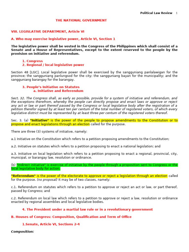 The National Government | PDF