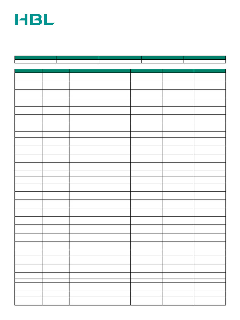 HBL Bank Statement | PDF