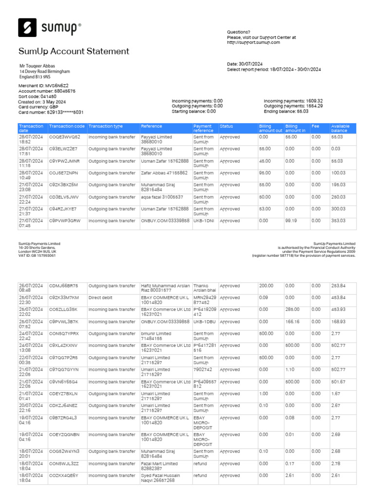 Bank Statement | PDF