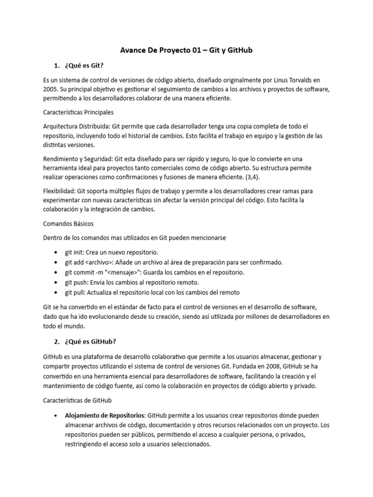 Avance de Proyecto 01 | PDF