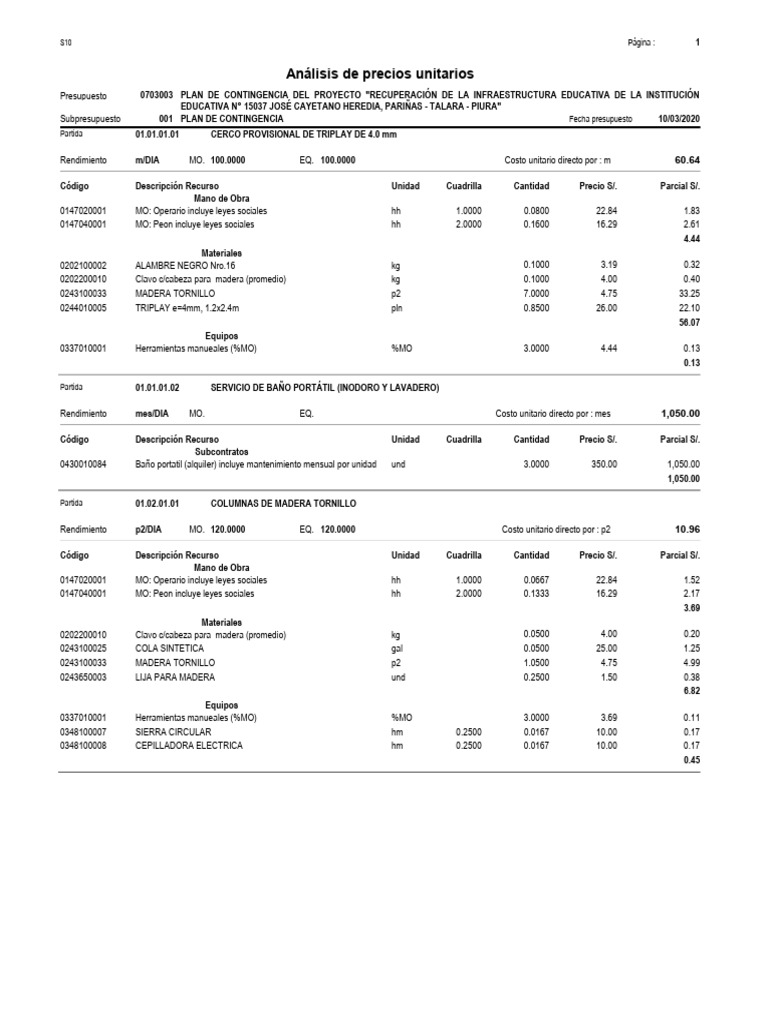 16.05 Apu - Plan de Contingencia 15037 | PDF