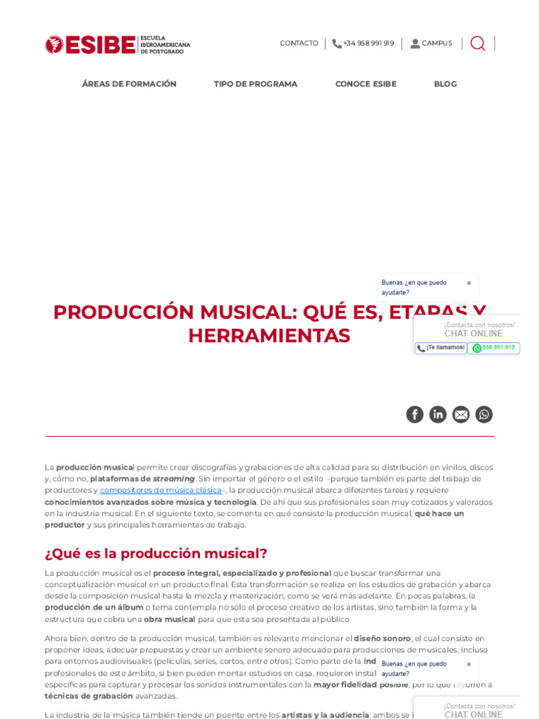 Producción Musical - Qué Es, Etapas y Herramientas | PDF