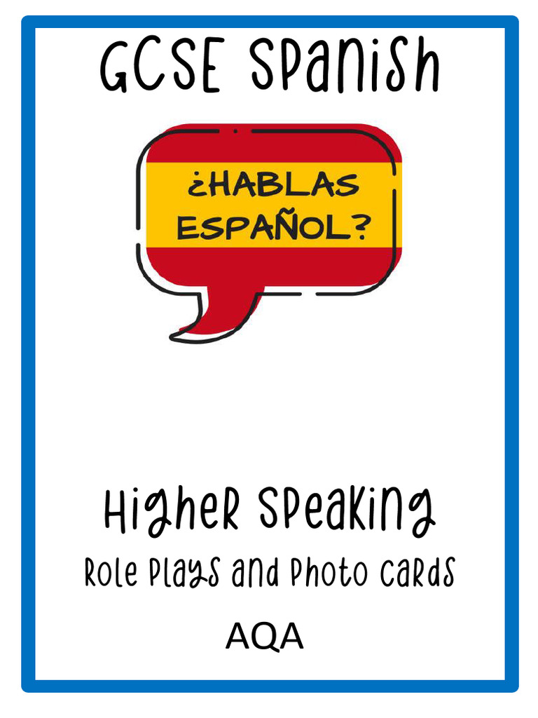 GCSE Spanish Speaking Exam Guide | PDF | Linguistics | Language Mechanics