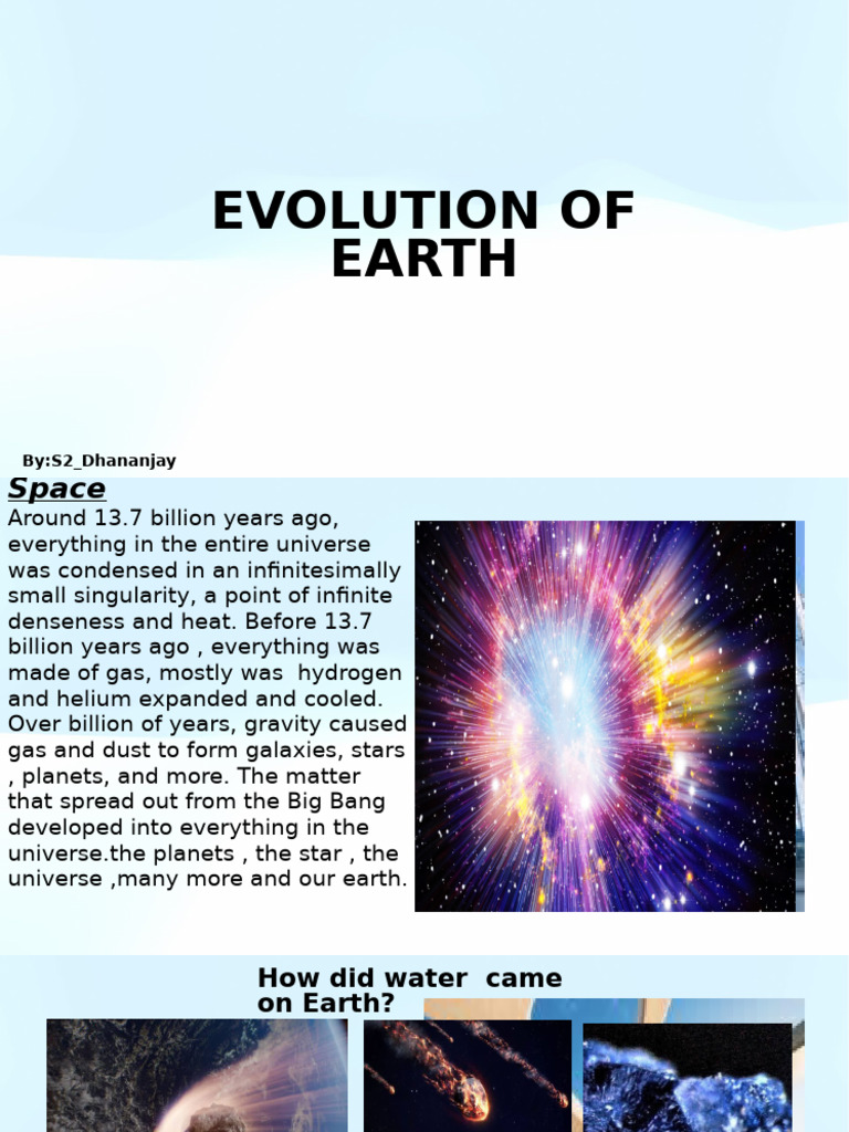 Evolution of Earth | PDF