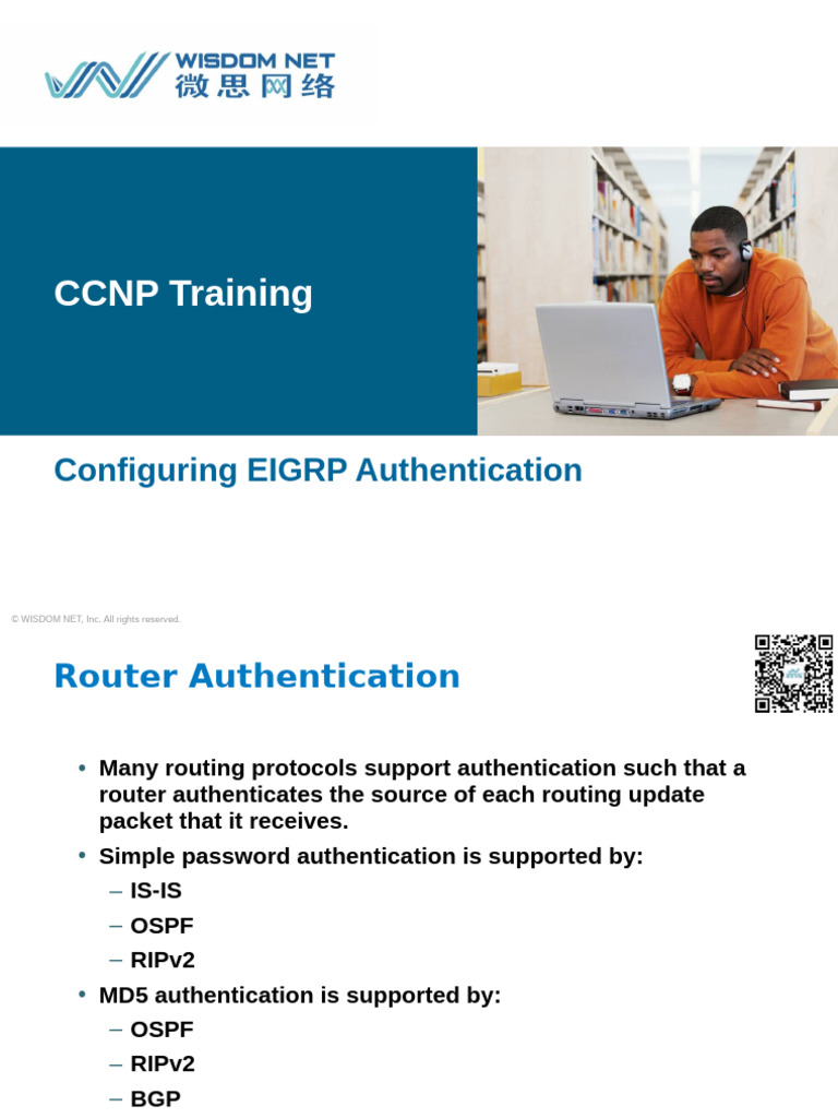 【CCNP-05】Configuring EIGRP Authentication | PDF
