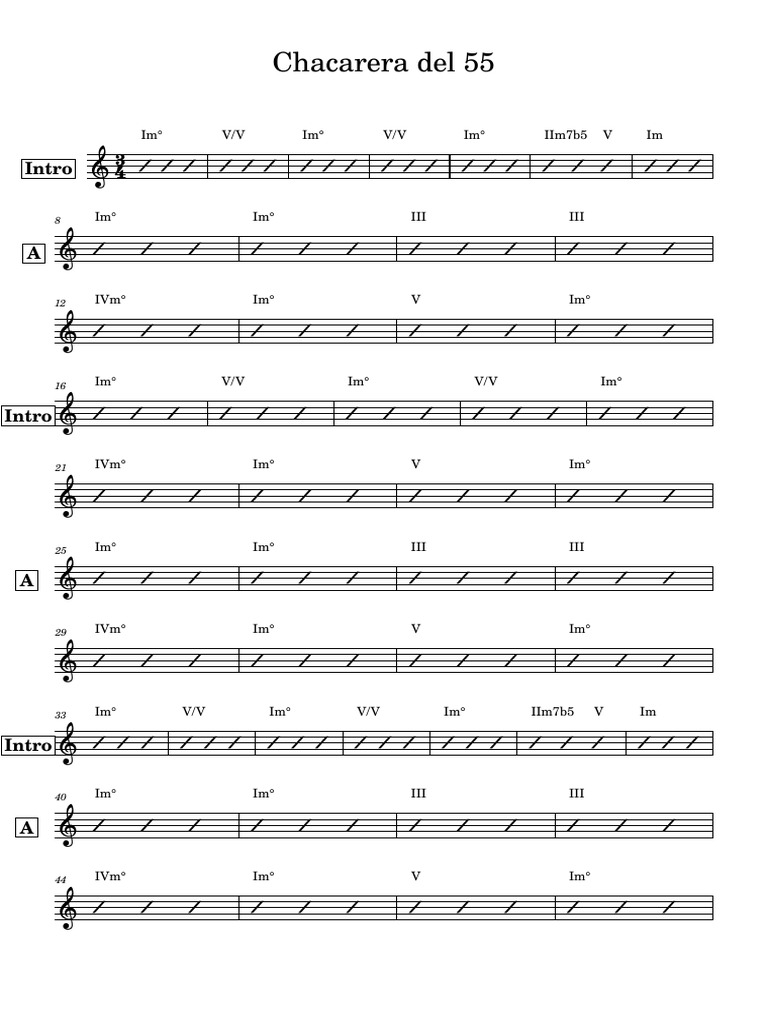 Chacarera - Chacarera Del 55 | PDF
