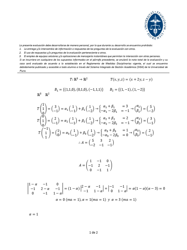 C05 2022-I - Solución | PDF