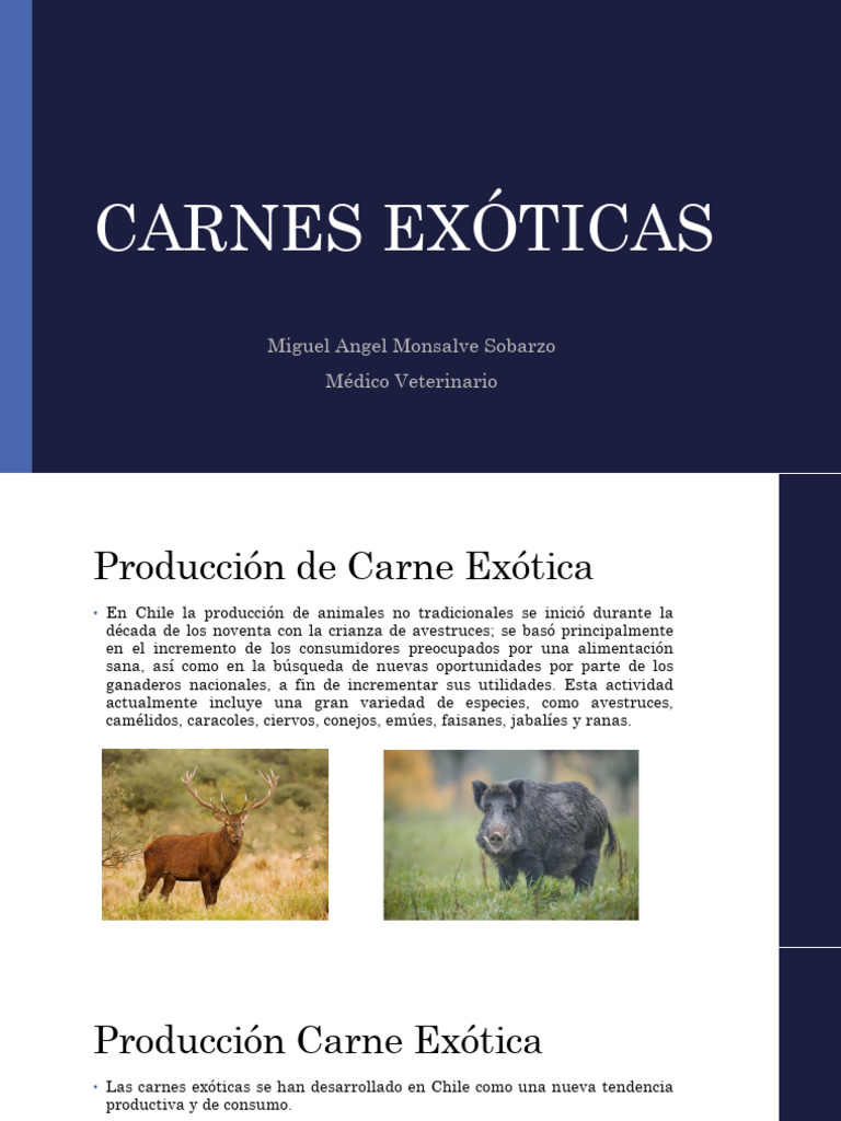 Carnes Exóticas 2022 | PDF