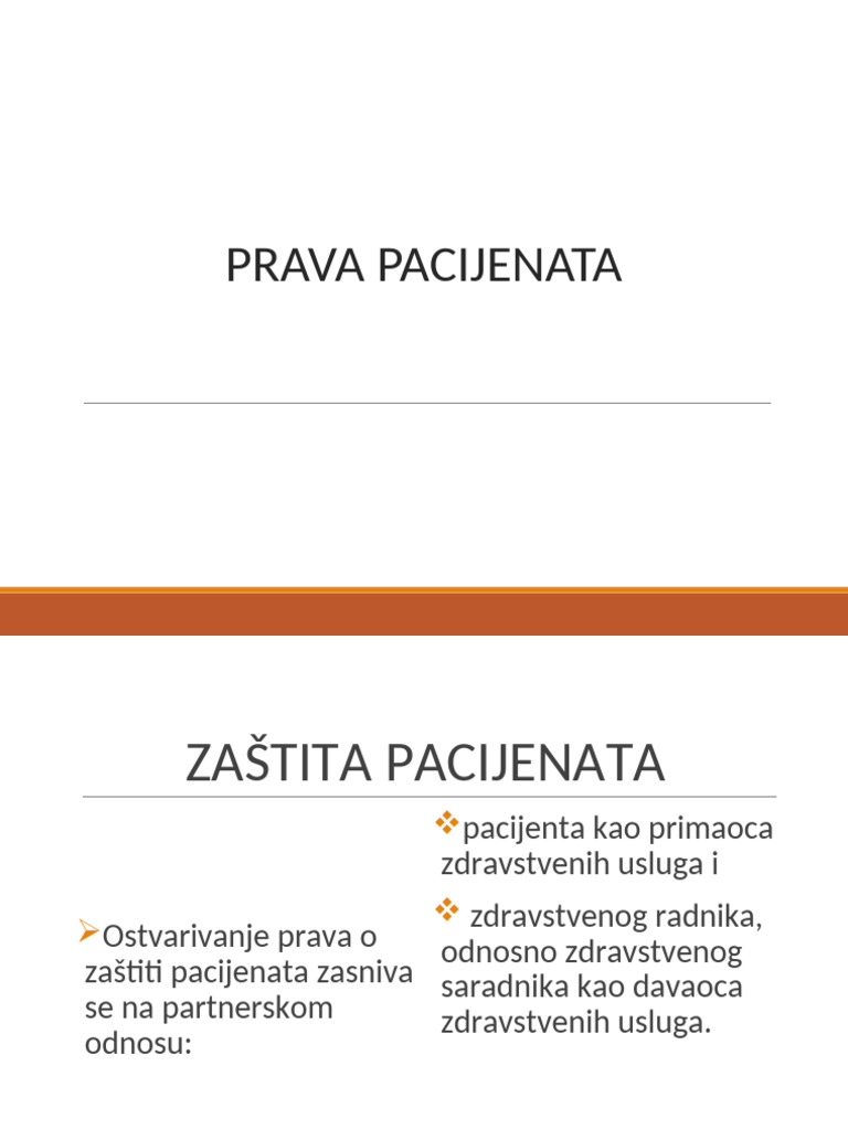 Prava Pacijenata | PDF