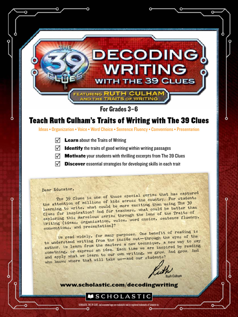 39 Clues Writing Guide | PDF