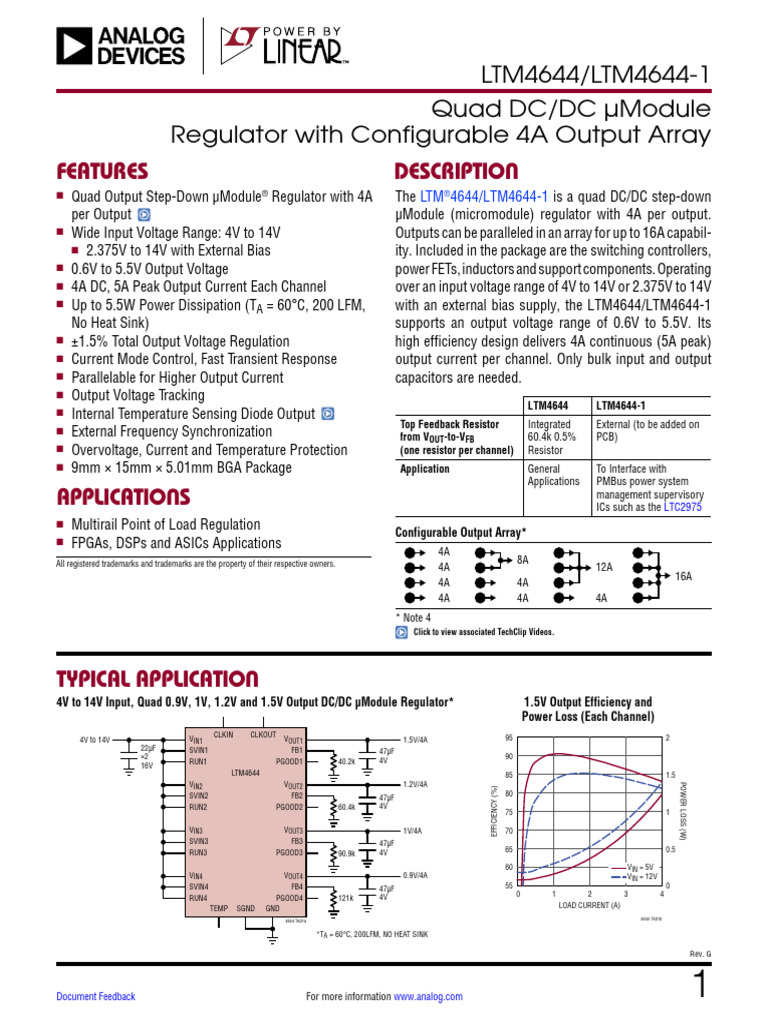 LTM4644 4644 1 | PDF