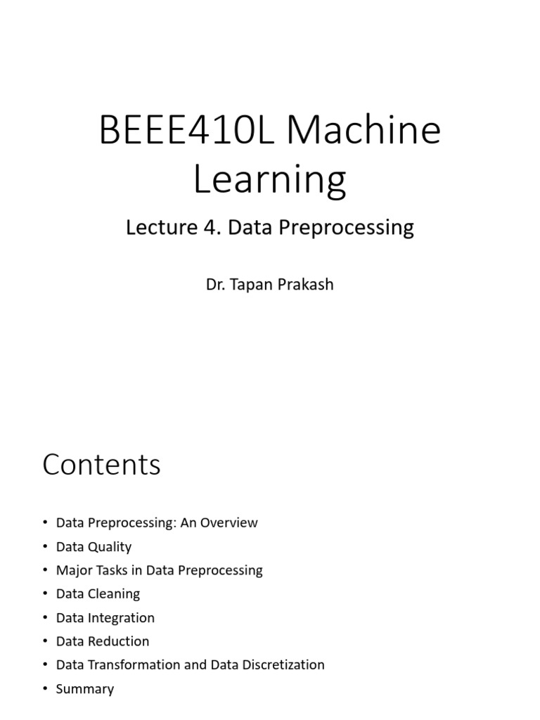 5 Data Preprocessing 31-07-2024 | PDF