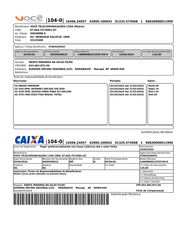 COMPROVANTE DE ENDEREÇO | PDF