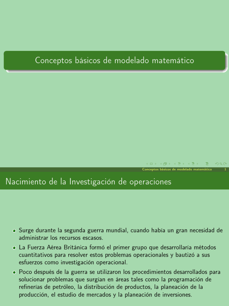 01 - Conceptos Básicos de Modelado Matemático | PDF