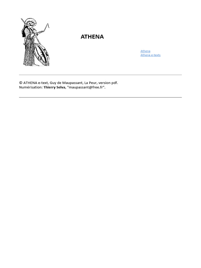 Maupassant La Peur | PDF