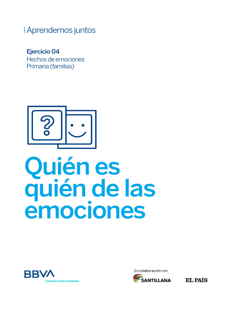 04 Primaria Familia - Quien Es Quien de Las Emociones 1 | PDF
