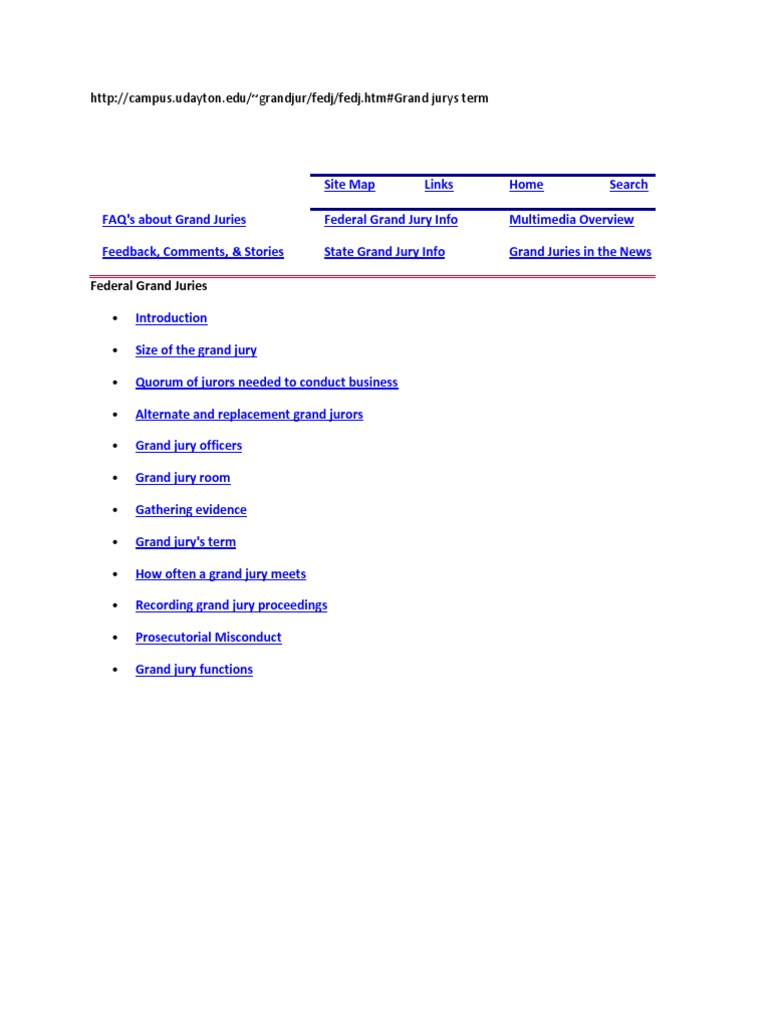 And Jury | PDF | Grand Juries In The United States | Grand Jury