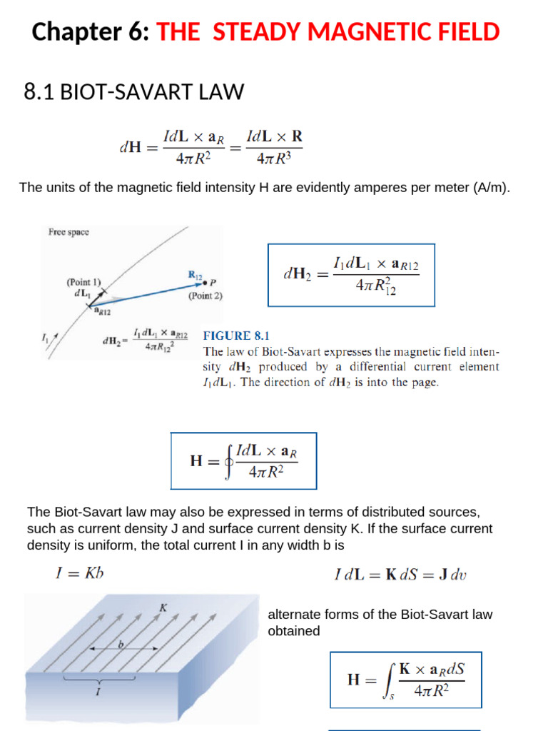 6 - Steady Magnetic Field | PDF