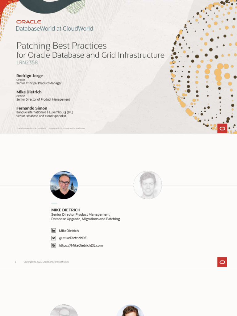 LRN2358 Patching Best Practice For Oracle Database and Grid Infrastructure Compressed | PDF