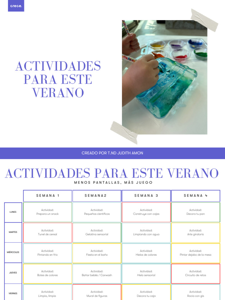 Actividades para Este Verano | PDF