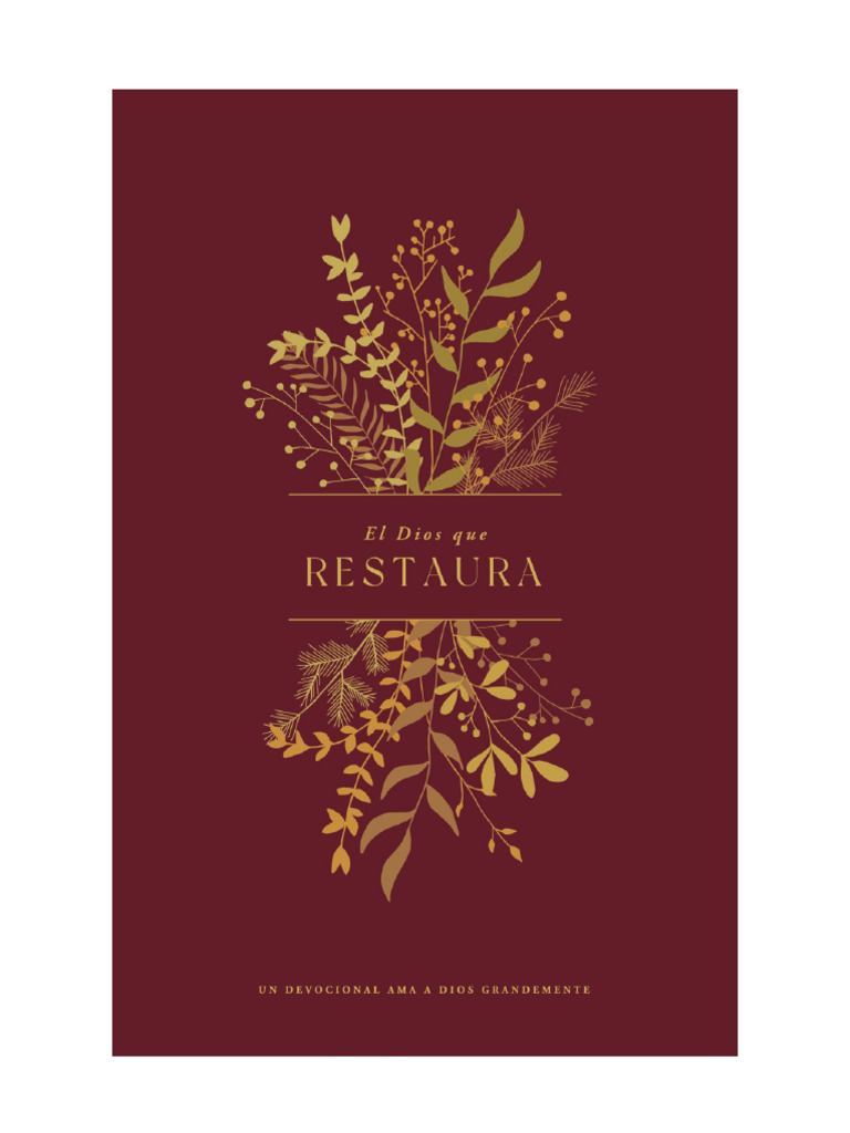 El Dios Que Restaura | PDF