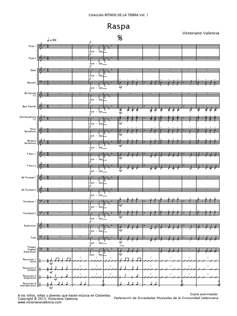 RASPA (Partitura) | PDF
