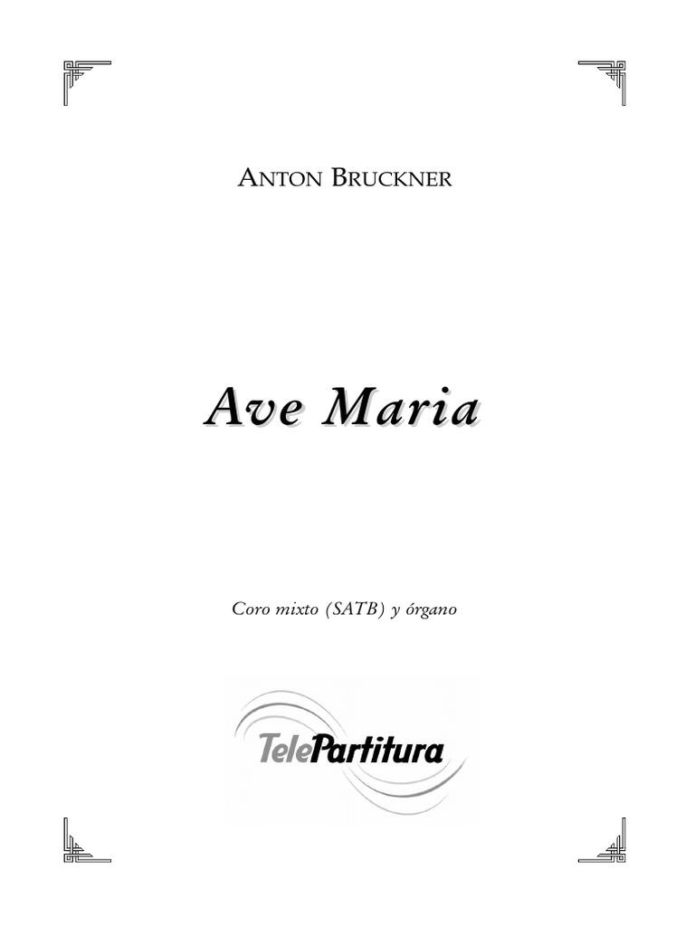 062 Avemaria Bruckner | PDF