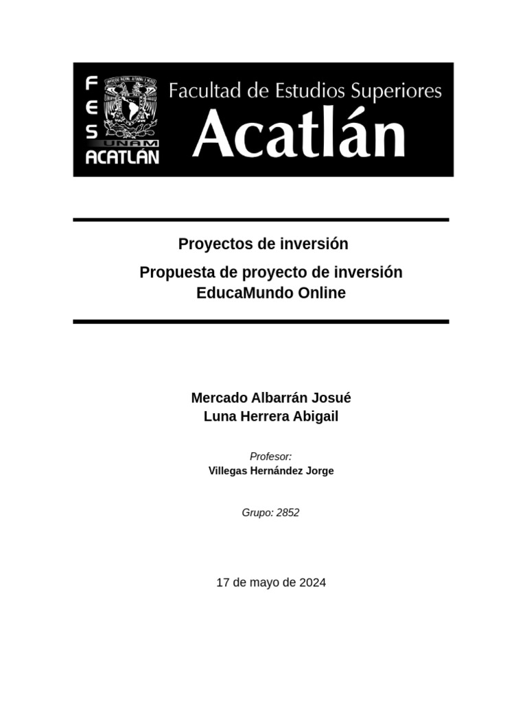Proyecto de Inversión | PDF