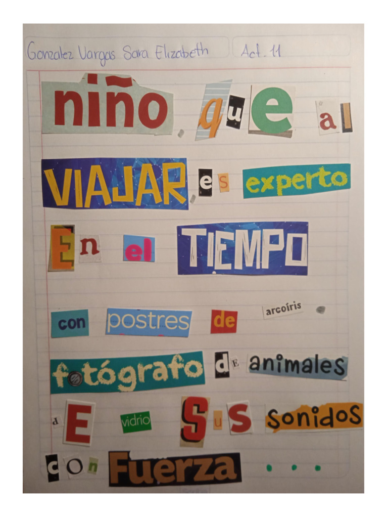 Actividad 11. Poema Dadaísta - SEGV | PDF