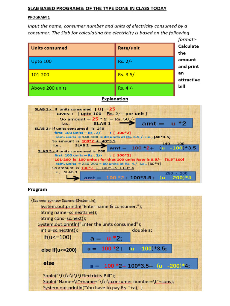 Slab - If Else If | PDF | Teaching Methods & Materials | Technology & Engineering