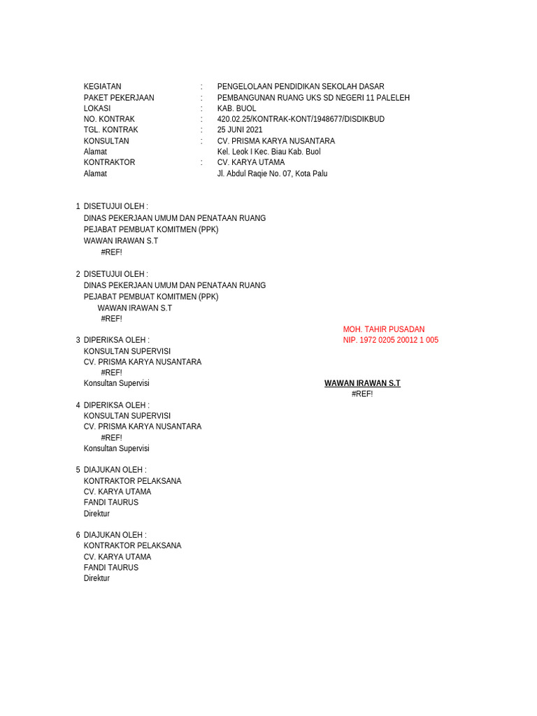 MC Lab SMP 4 Bunobogu | PDF
