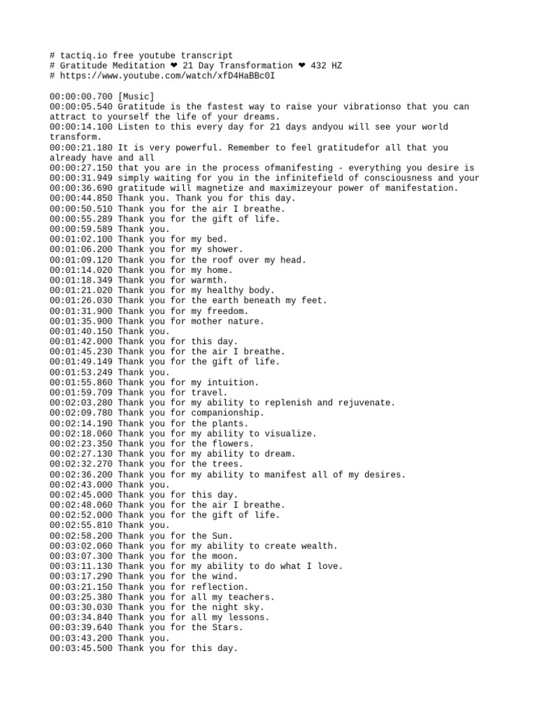 Tactiq Free Transcript xfD4HaBBc0I | PDF