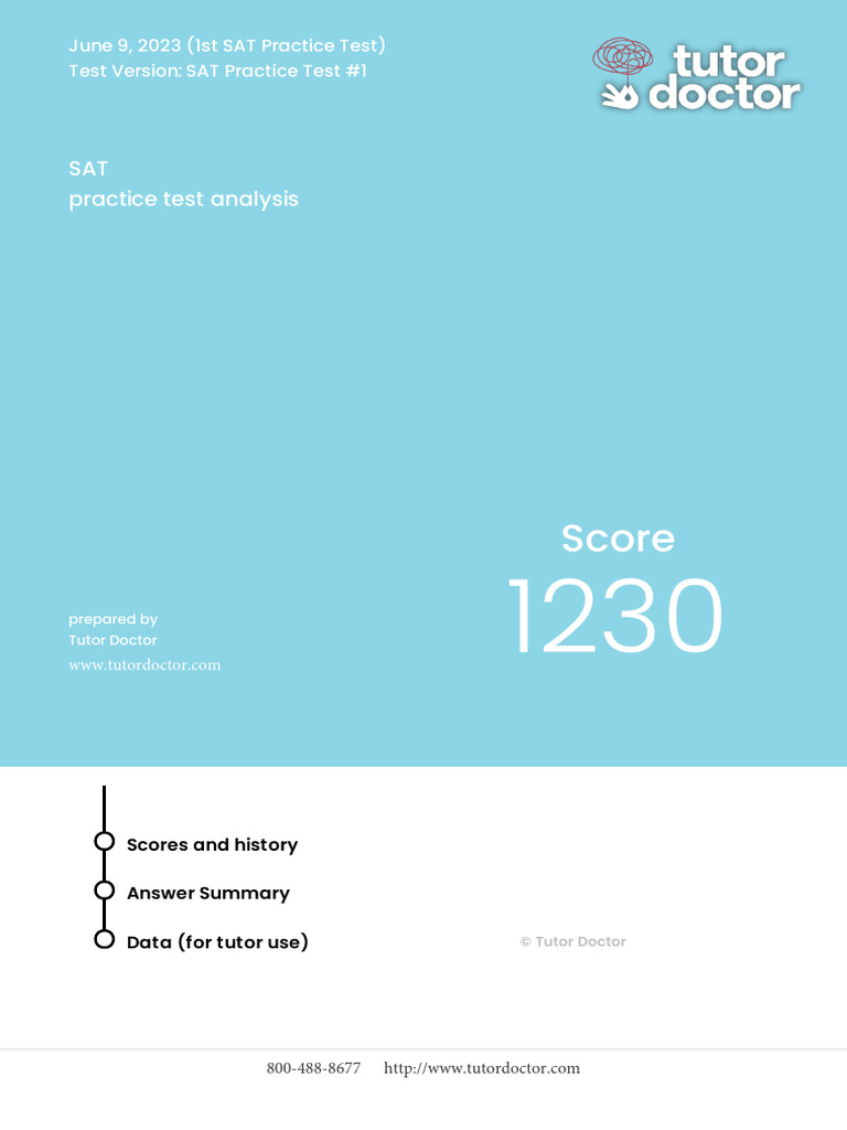SAT PT1 Report 6 2023 | PDF