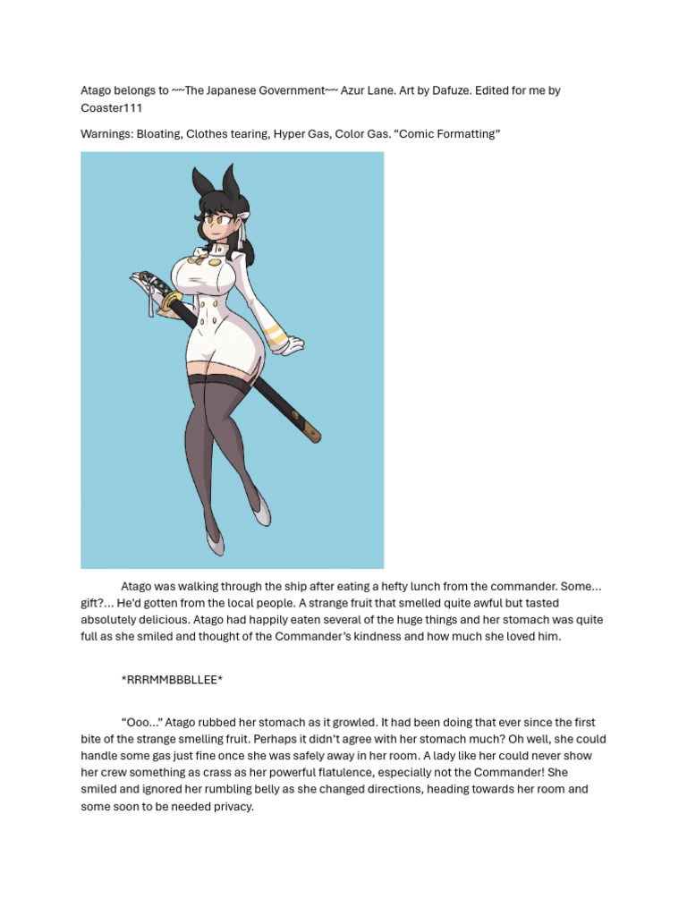 (Azur Lane) Atago's Artillery Ass | PDF
