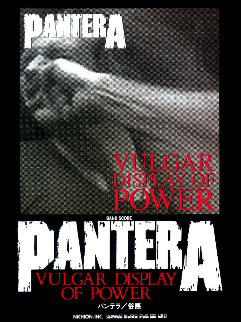 Pantera Vulgar Display of Power | PDF