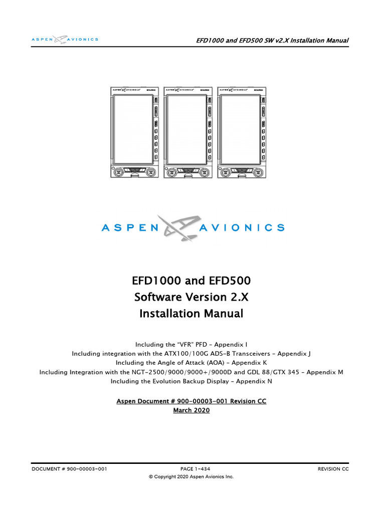 Aspen Pro CC Efd1k-5c Sw2 X Instl Manual | PDF